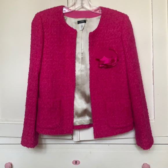 J. Crew | Jackets & Coats | Jcrew Pink Jacket | Poshmark
